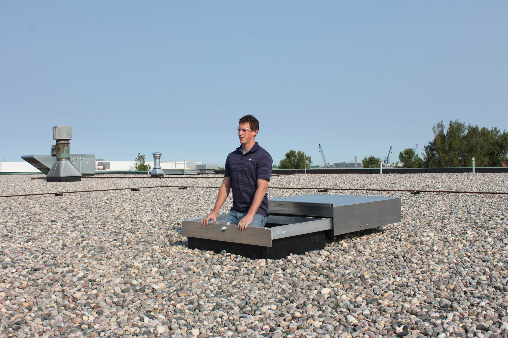 Slidewise™ Roof Hatch – Aluminum | PS Access Solutions™