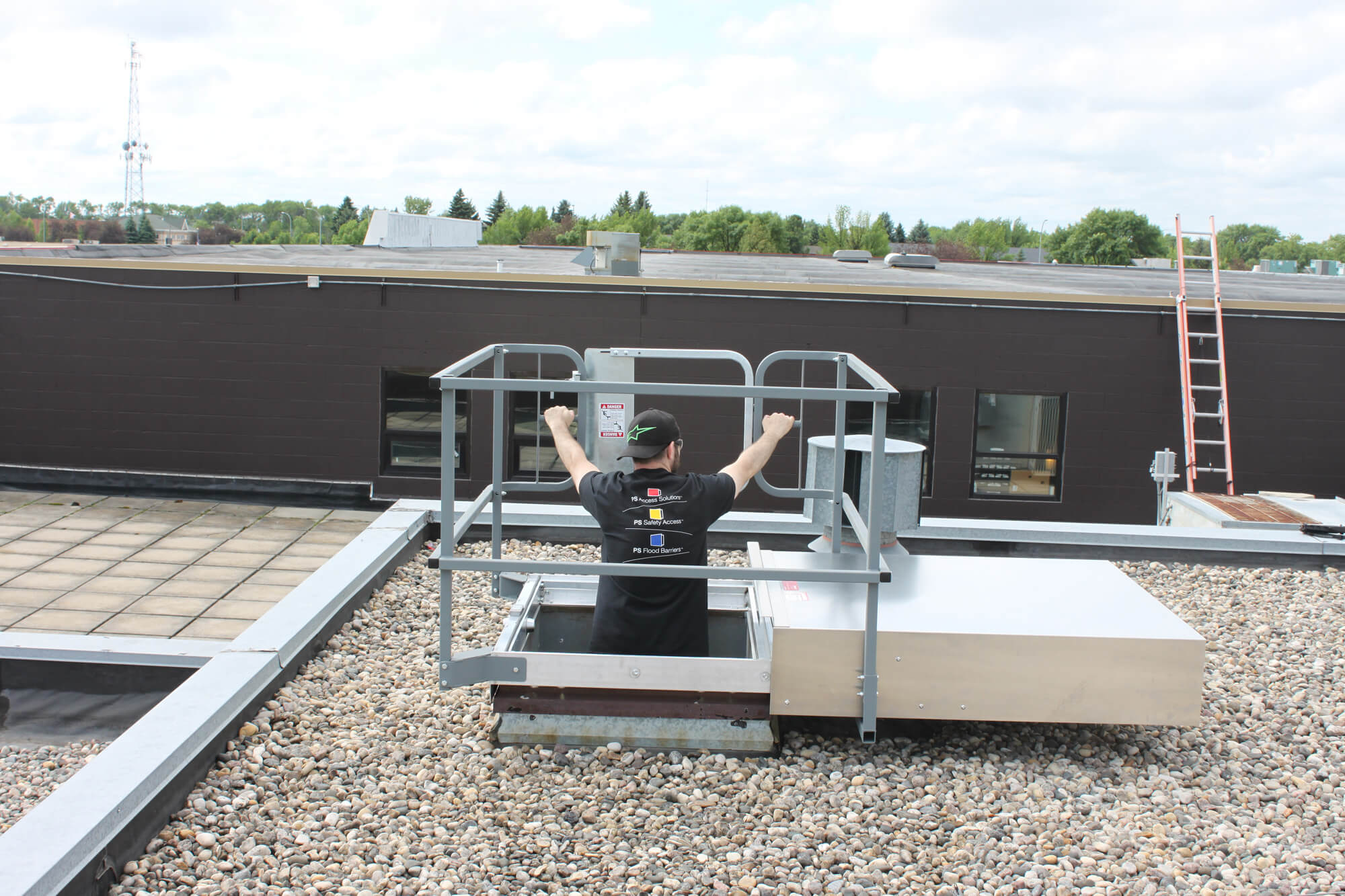 Slidewise™ Roof Hatch – Aluminum | PS Access Solutions®